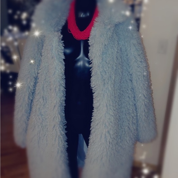 Jackets & Coats | Ash Blue Teddy Coat | Poshmark